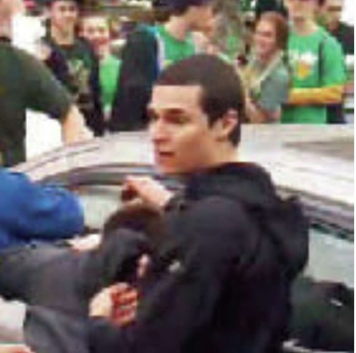 Parade of police on a quiet day