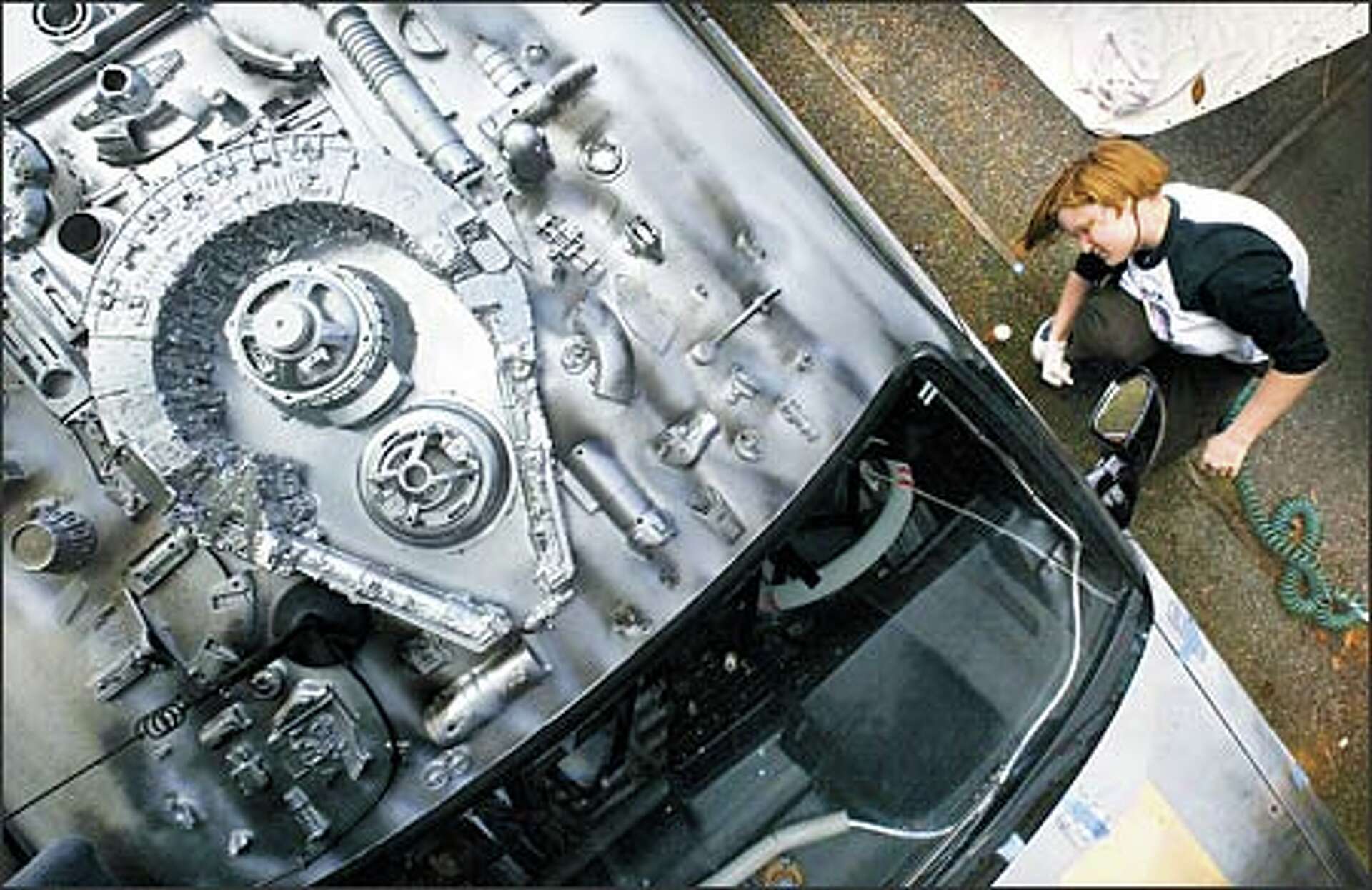 West Seattle woman leads 'Road Squadron' of cars modeled after 'Star Wars'