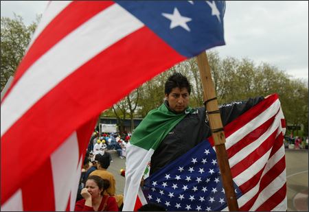 Immigration march in Seattle