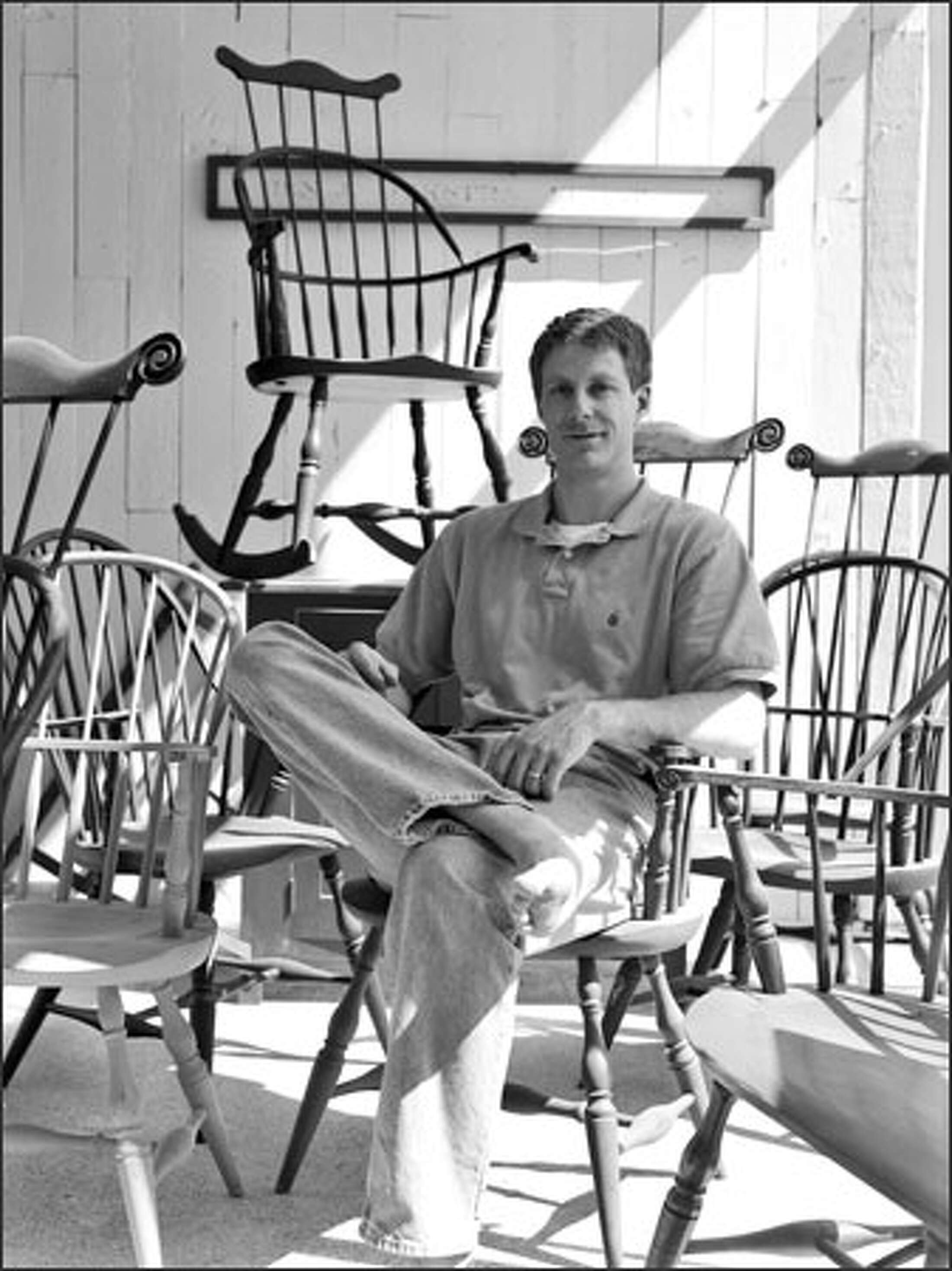 For Ben Dykstra, furniture maker, tools of an earlier time shape gems