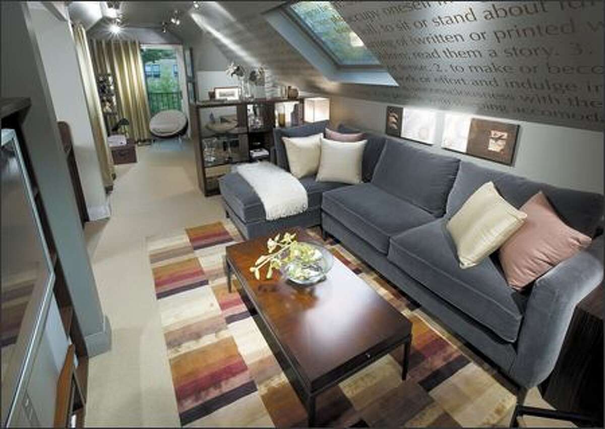 Divine Design: Cramped attic got redefined, with a touch of gray