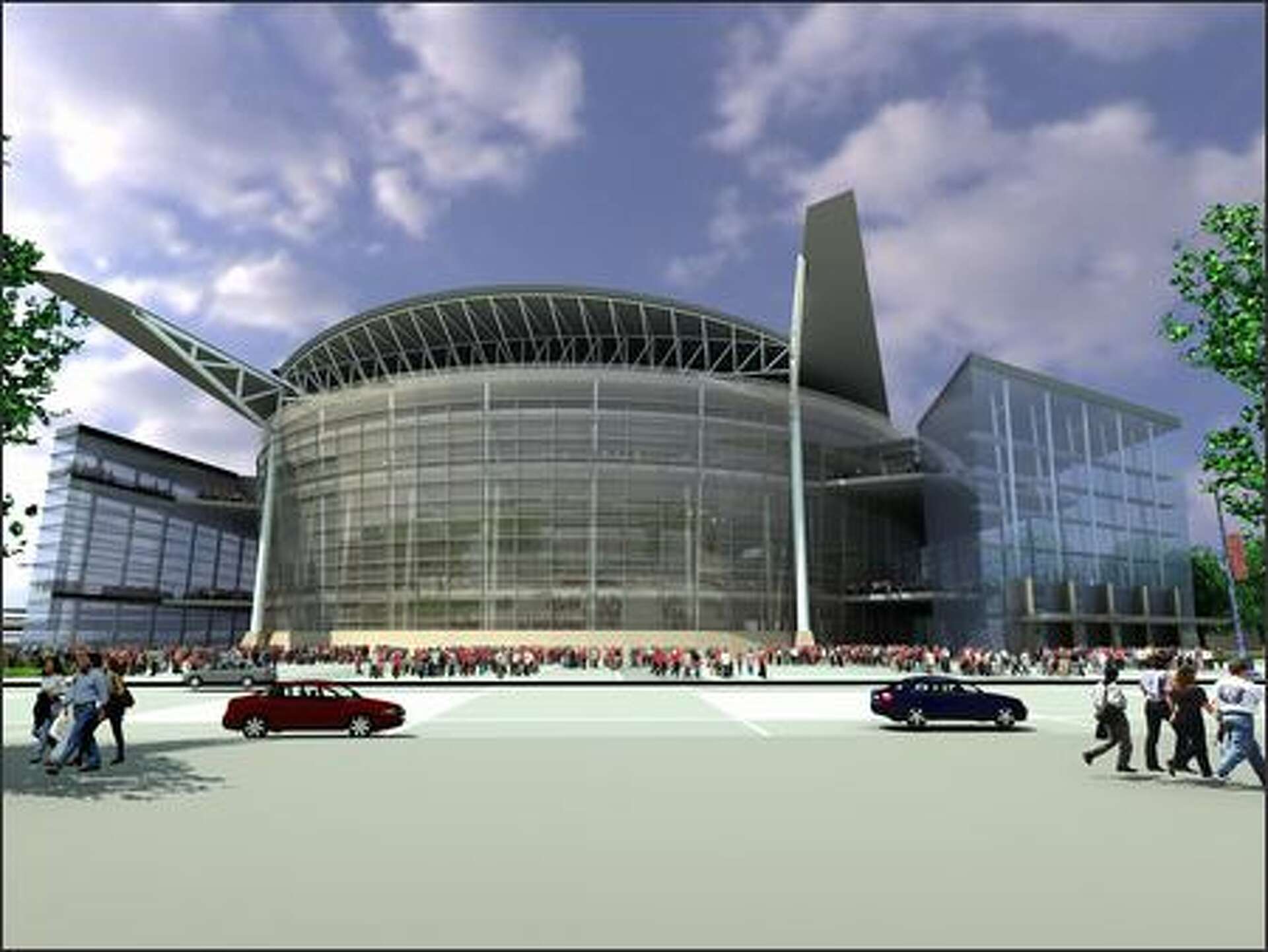 Sonics release drawings of proposed arena