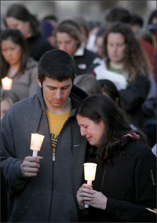 Tears for victims, fears on campuses
