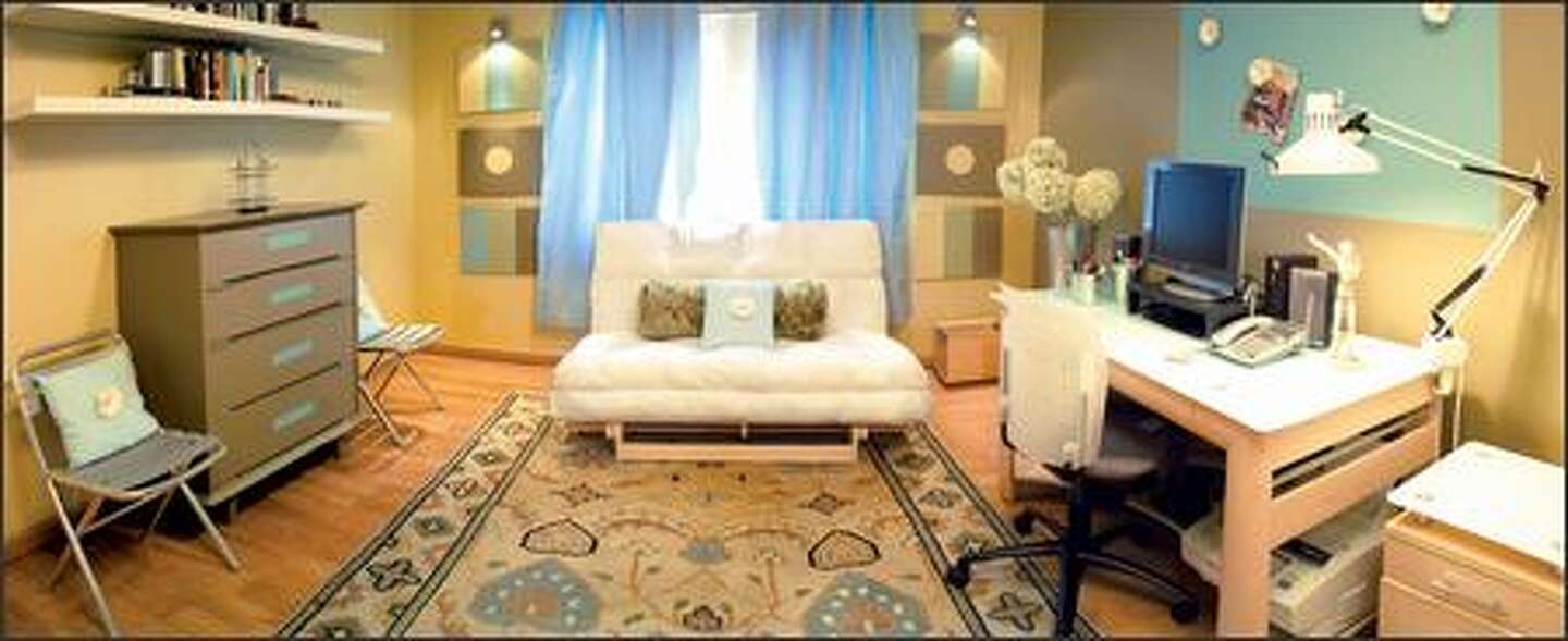 $500 Room Makeovers: Dismal office gets stylish face-lift