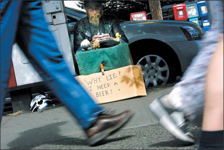 How do panhandlers spend your money?