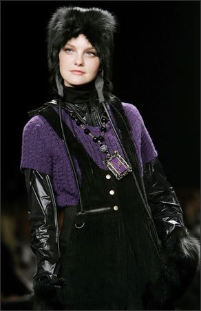 The color purple emerges for fall fashion