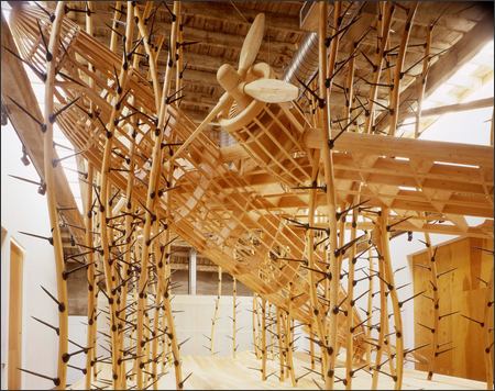 Mike Rathbun's current installation evokes a hostile American frontier