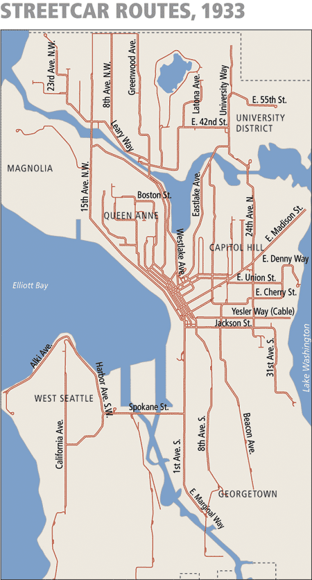 Seattle Streetcar Timeline