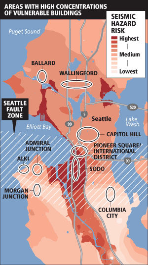 Quake risk: 575 Seattle buildings
