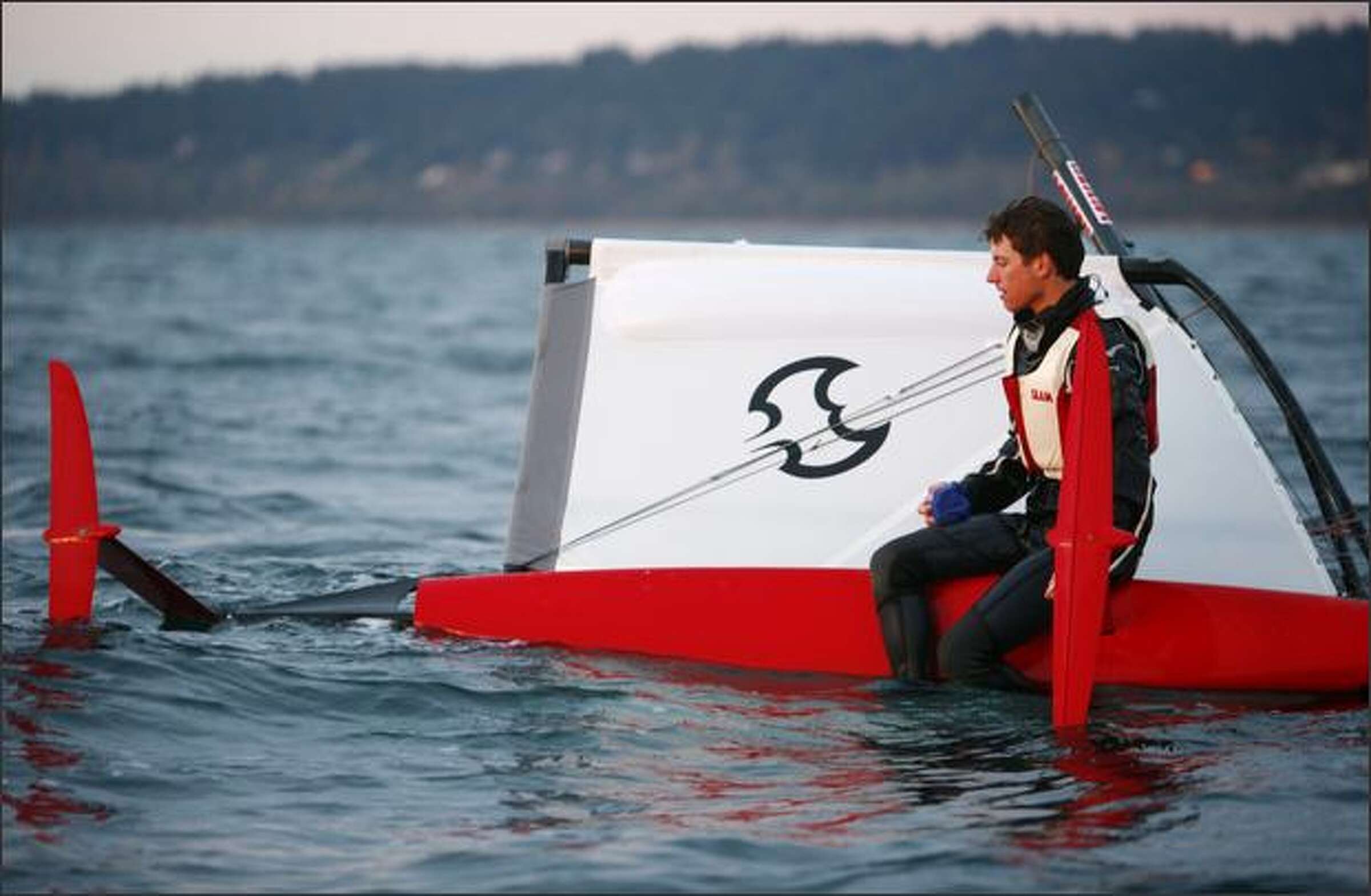 Gliding high: Flitting across the water on a moth boat is 'very pure ...