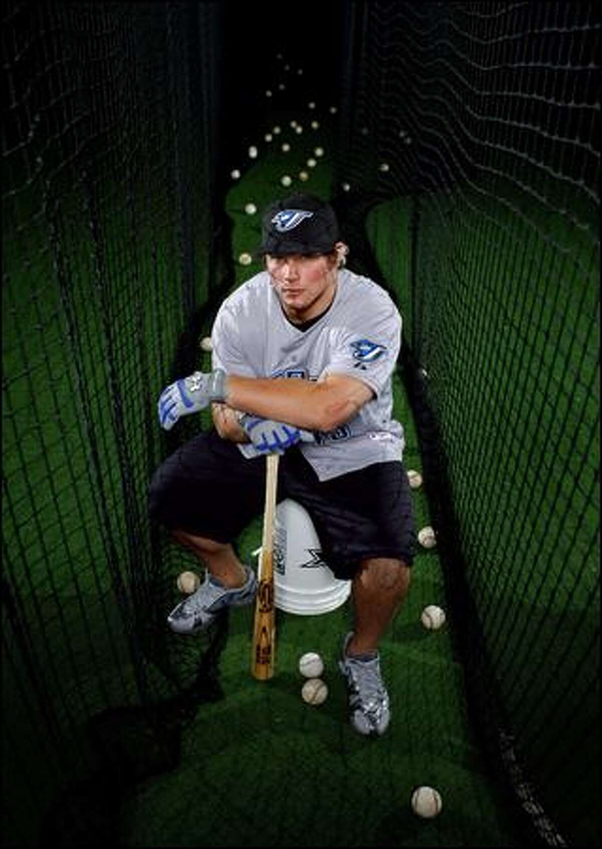 Young outfielder Travis Snider is coming up fast, growing up faster