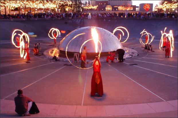 Seattle Center gets fired up for the winter solstice