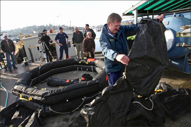 Raft inflates, but questions persist in deadly sinking