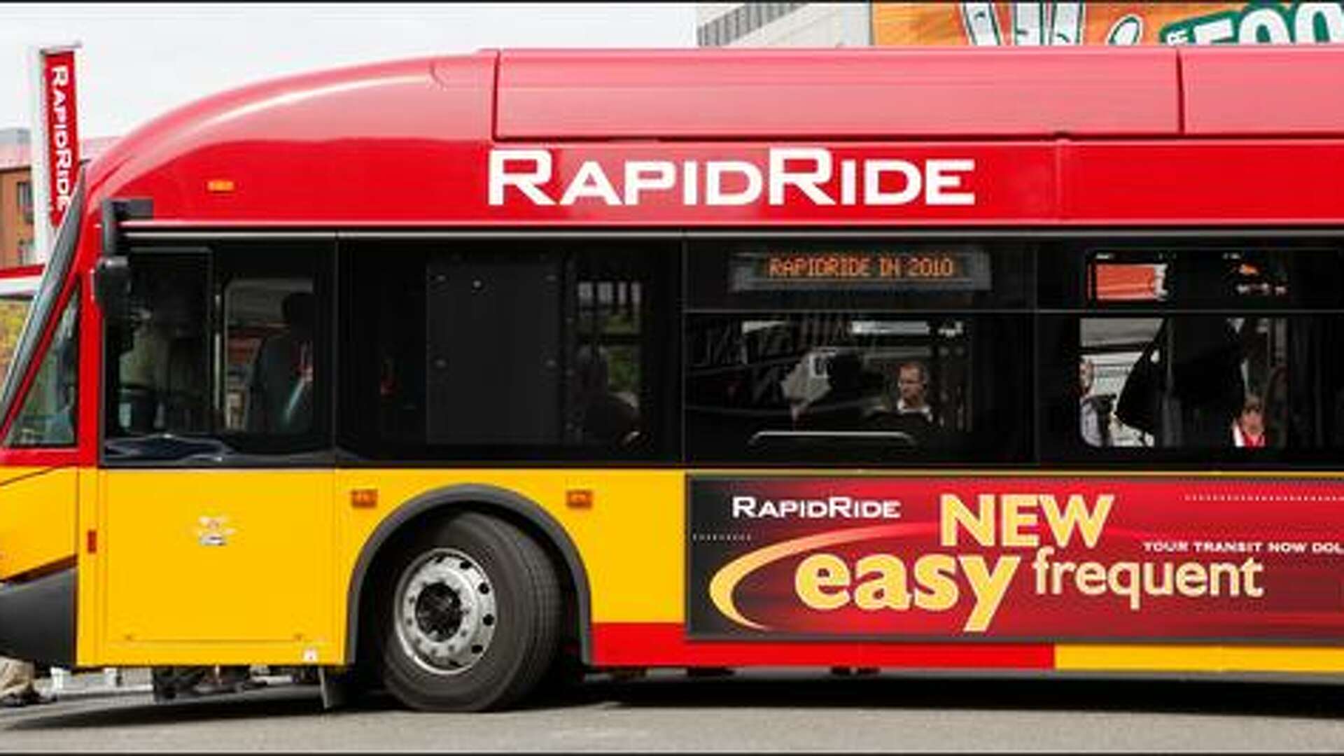 Metro rolls out big red RapidRide bus design