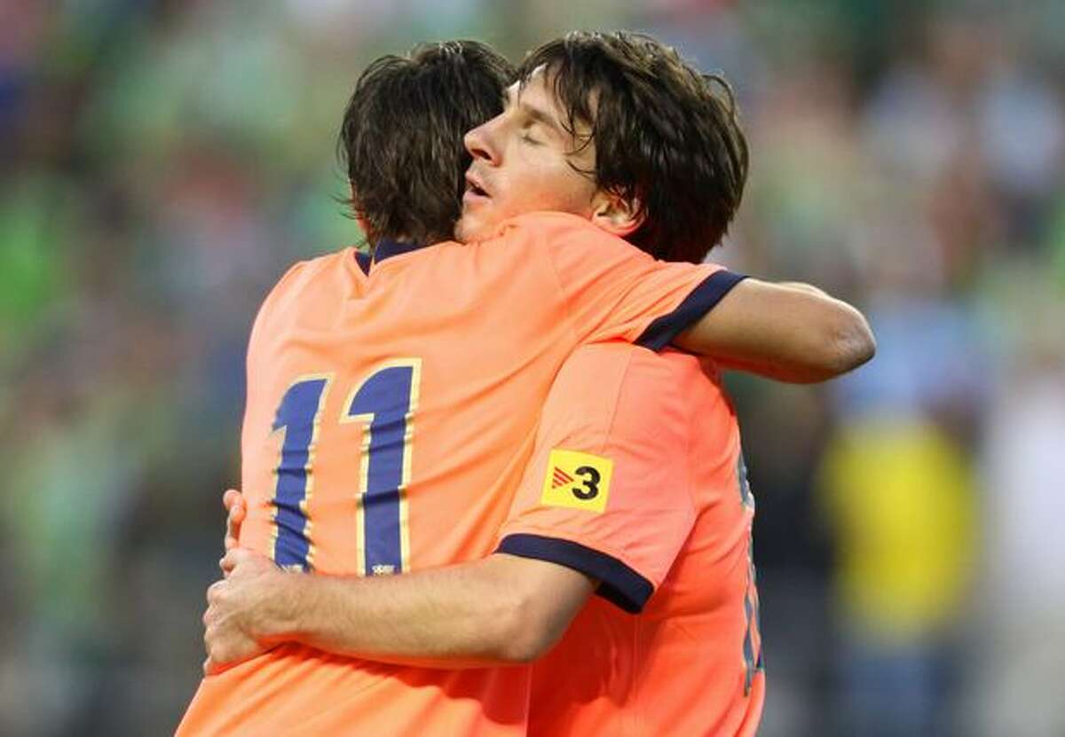 Messi scores twice as Barca toys with Sounders