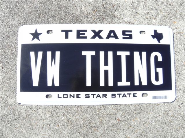 Volkswagen Thing wears name on its plate