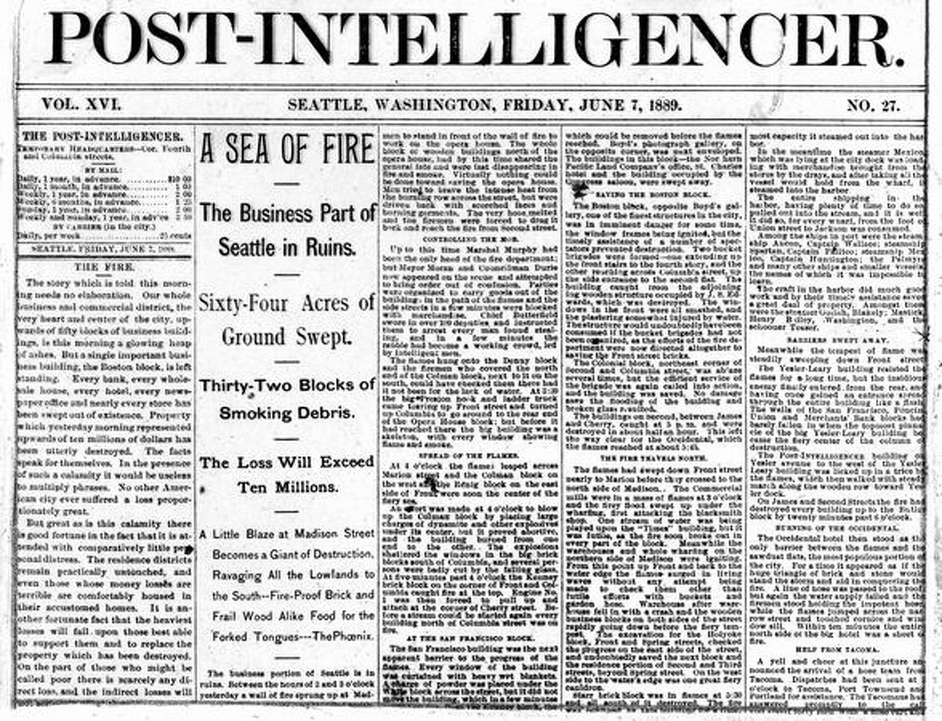 The P-I error that changed Seattle history