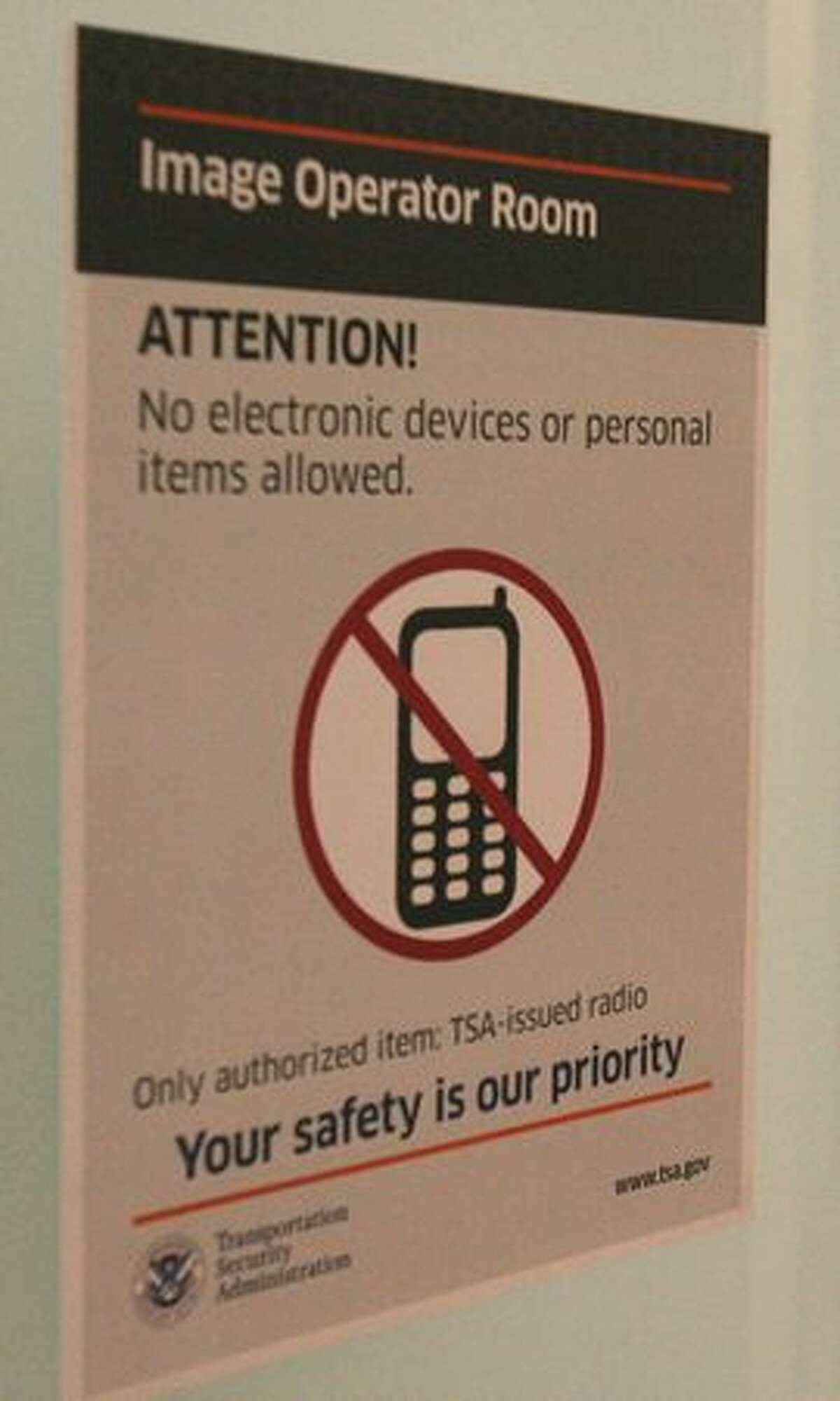 Backscatter X-ray scanner at Sea-Tac Airport