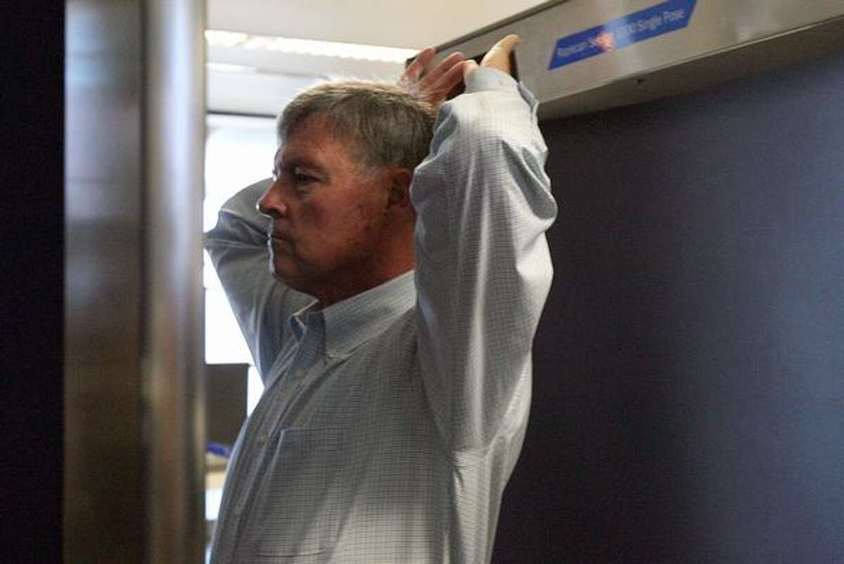 Backscatter X-ray scanner at Sea-Tac Airport