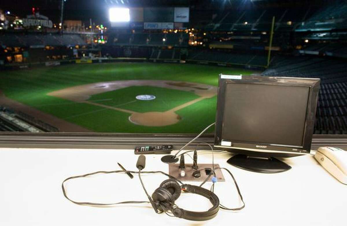 Dave Niehaus' booth at Safeco Field