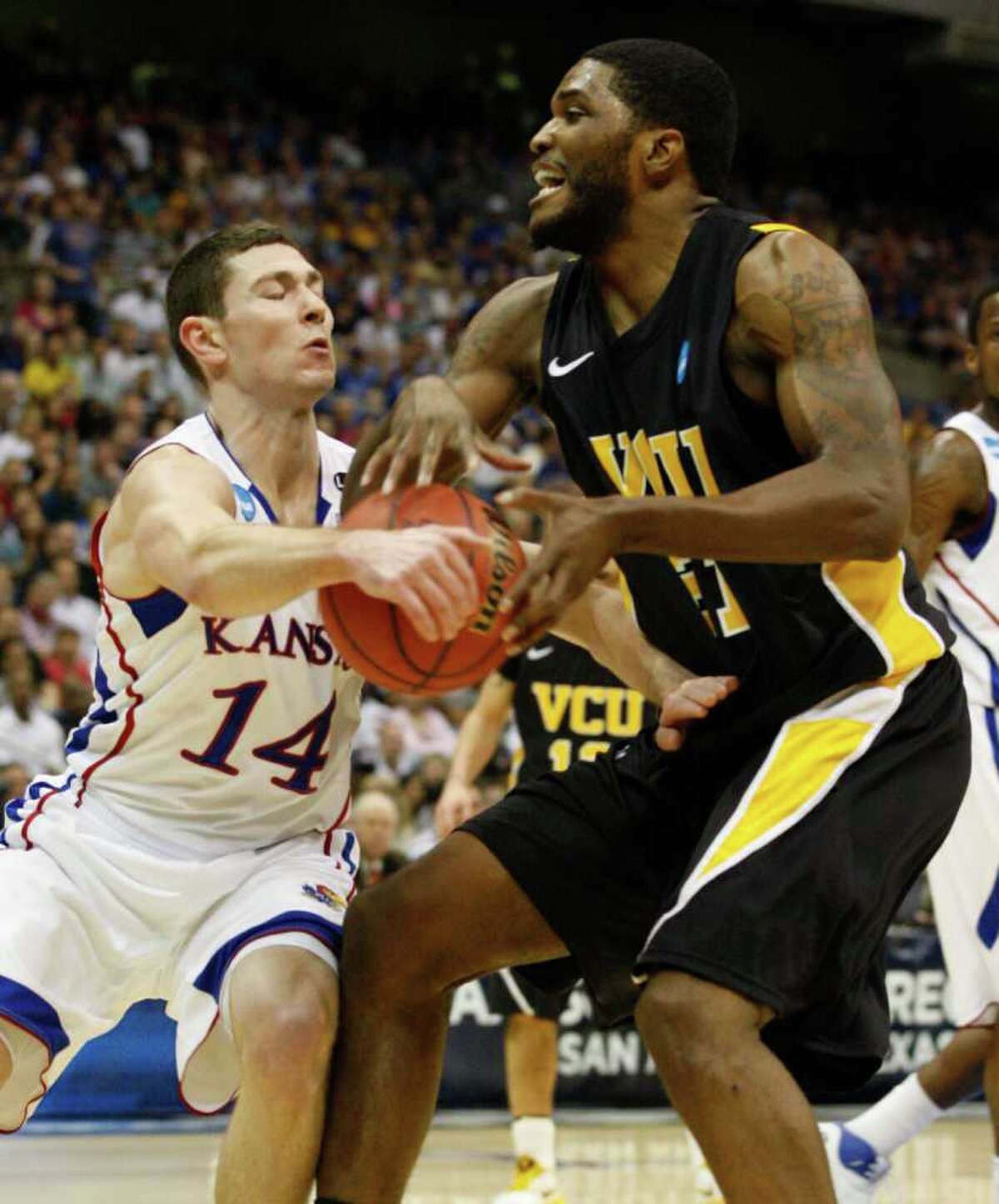 Rams run over Jayhawks into Final Four