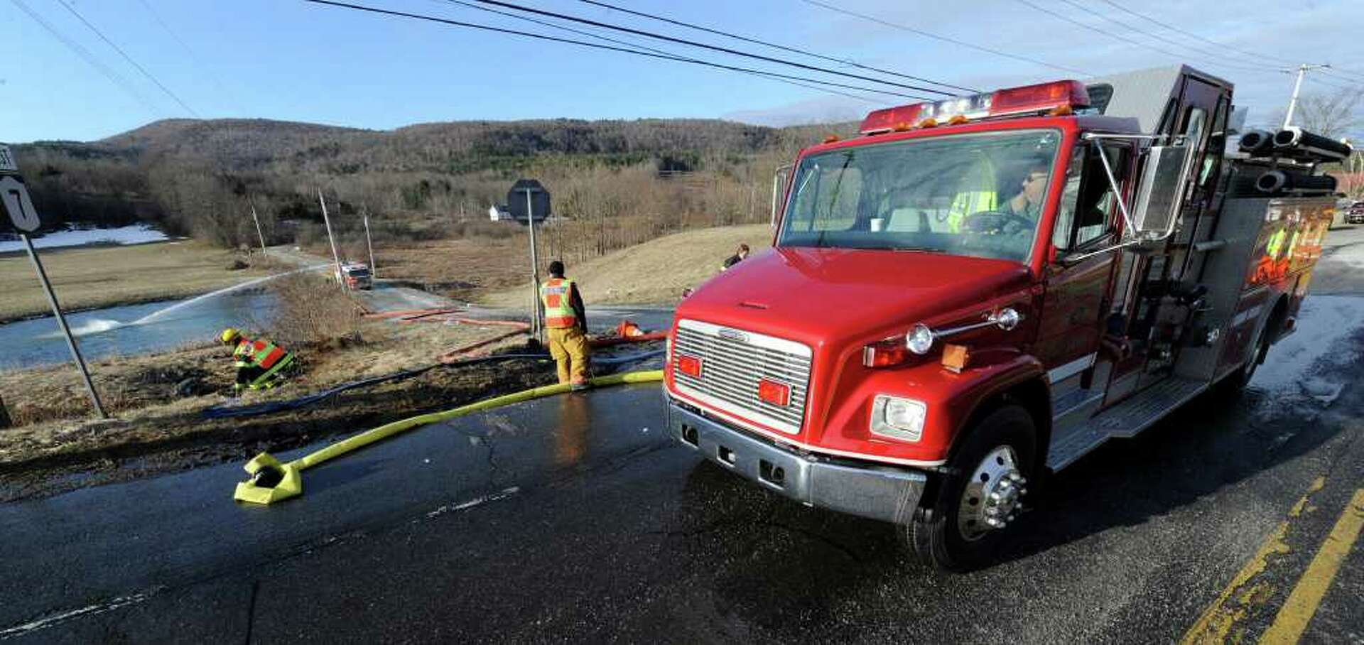 Tanker fire out, but risk remains