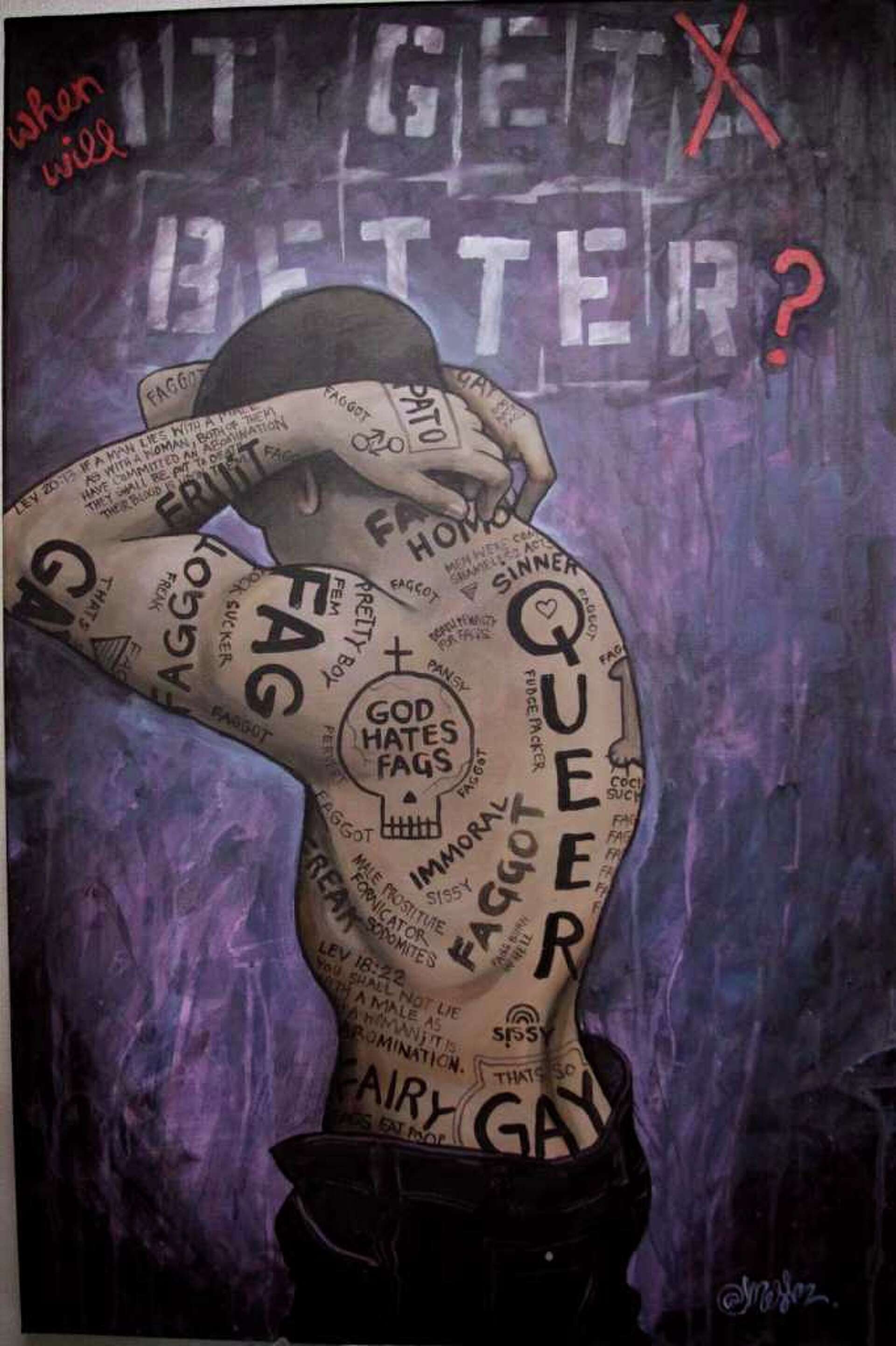 Art reflects struggle of gay community