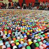 Masuk students construct record-breaking pi paper chain - Connecticut Post