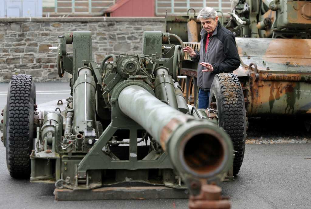 At arsenal, a one-gun salute