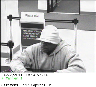 Photos: Police searching for bank robber