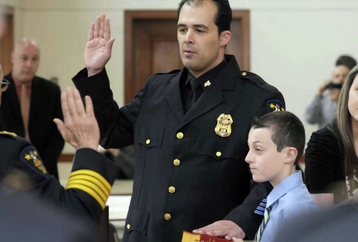 Photos: Troy promotes police