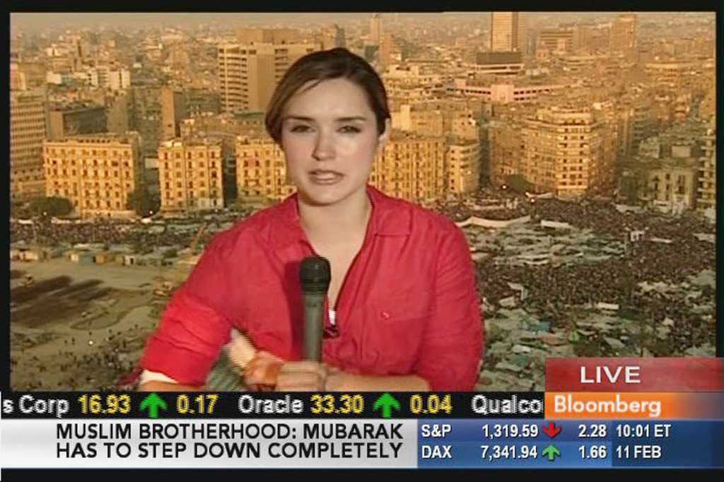 All business: CSH grad reports on global economy as news anchor on ...