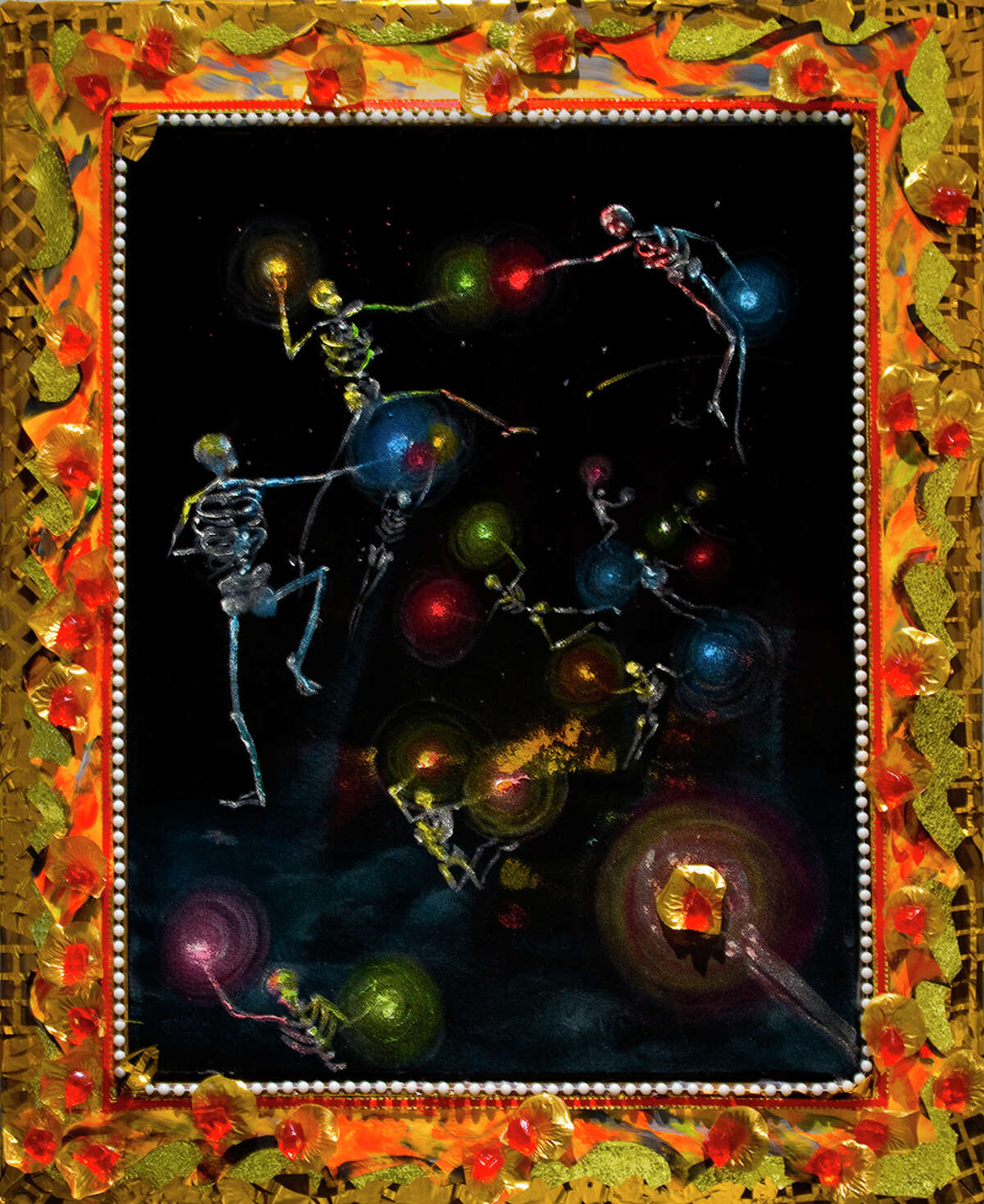 Joe Sears takes a curtain call as a painter