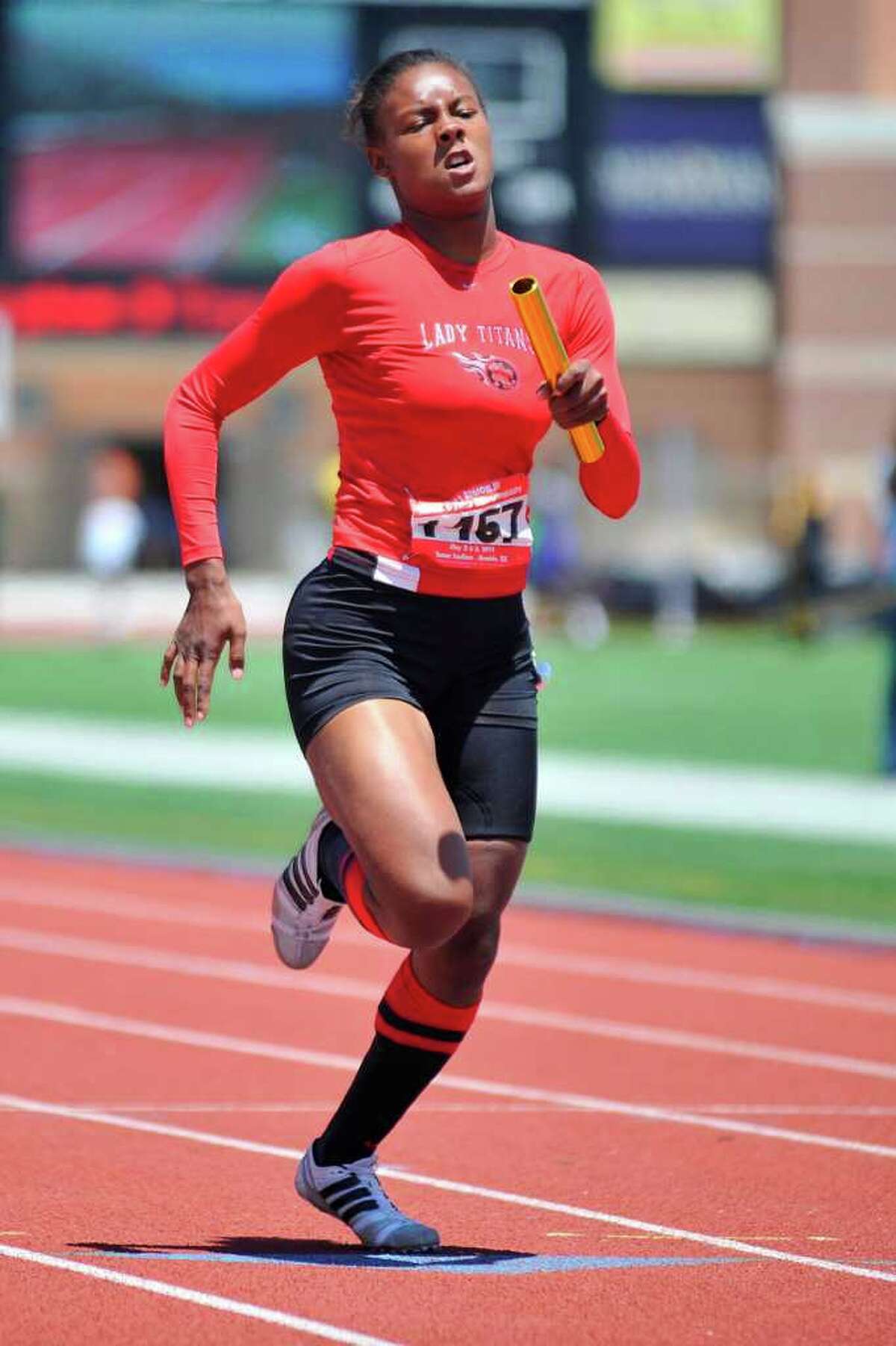 Local track and field athletes competing in this week's state meet