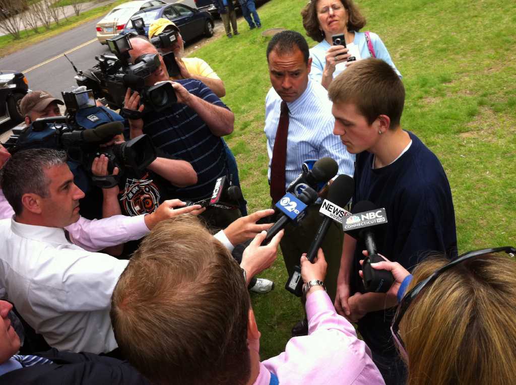 Tate serves suspension as fellow students attempt sit-in