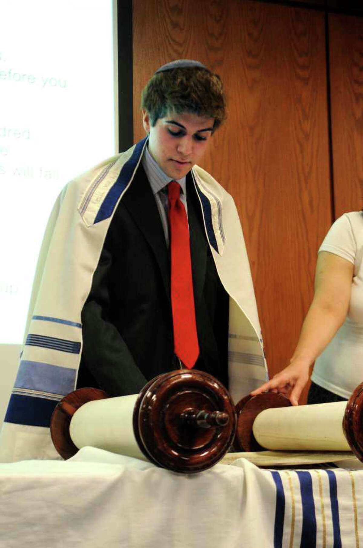 During Israel celebration in Greenwich, a boy becomes a man