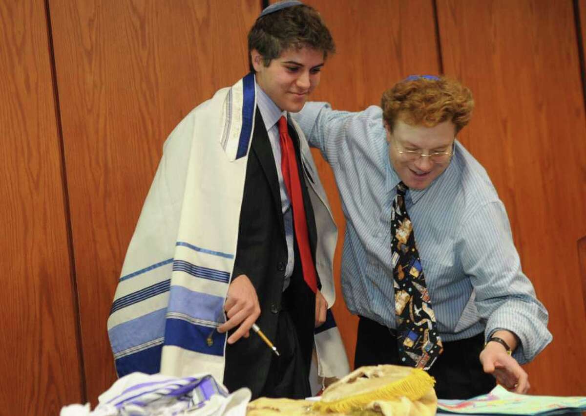 During Israel celebration in Greenwich, a boy becomes a man