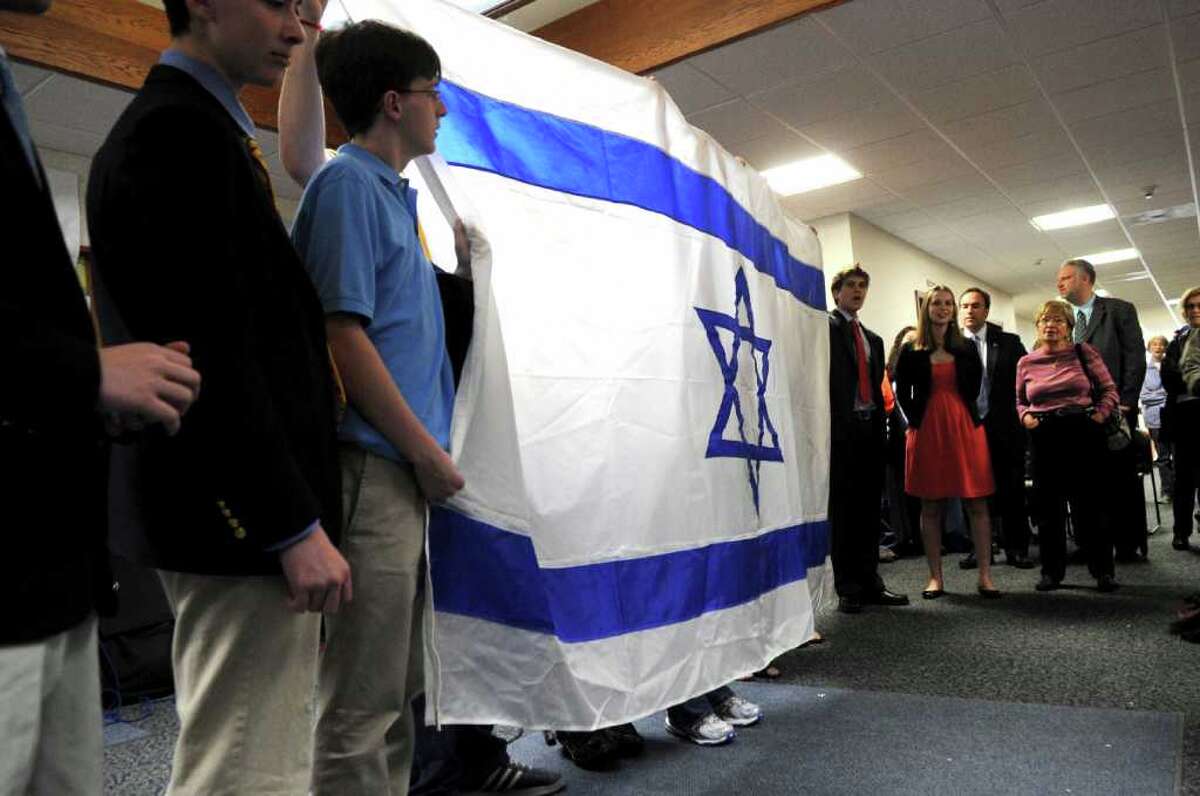 During Israel celebration in Greenwich, a boy becomes a man