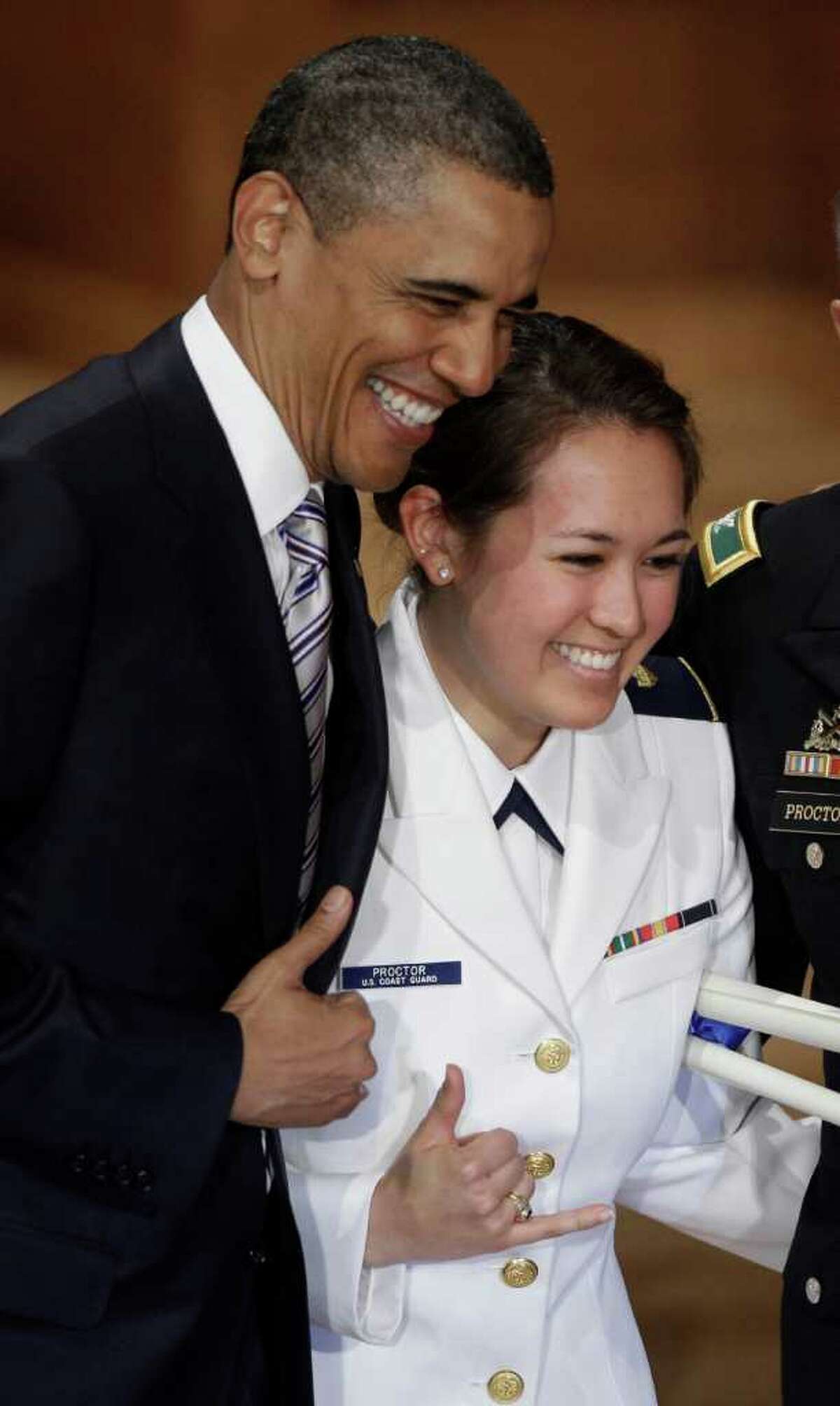 Coast Guard cadets get presidential send-off