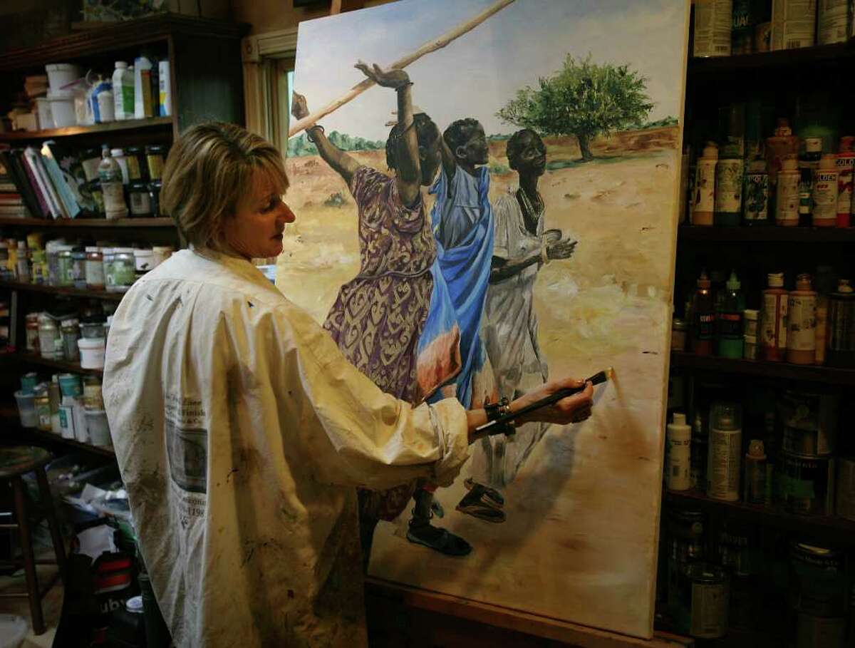 Artists sought to paint a brighter future for Sudan