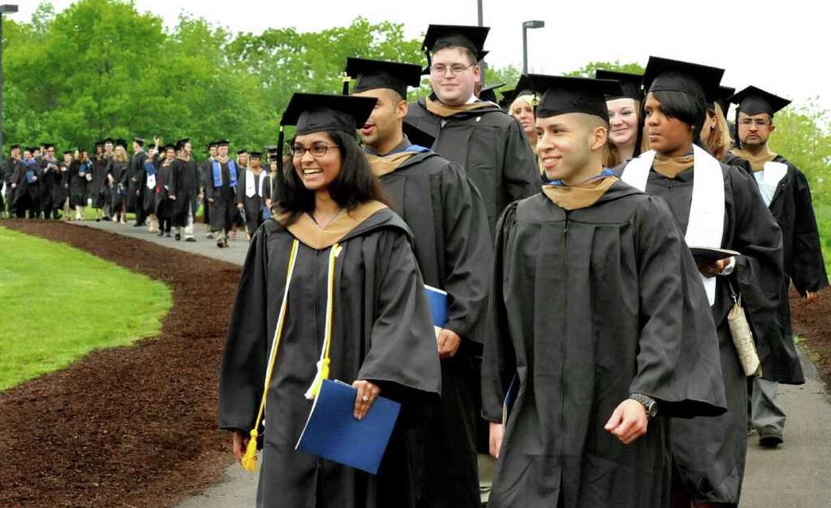 Houston urges WestConn grads to find true value