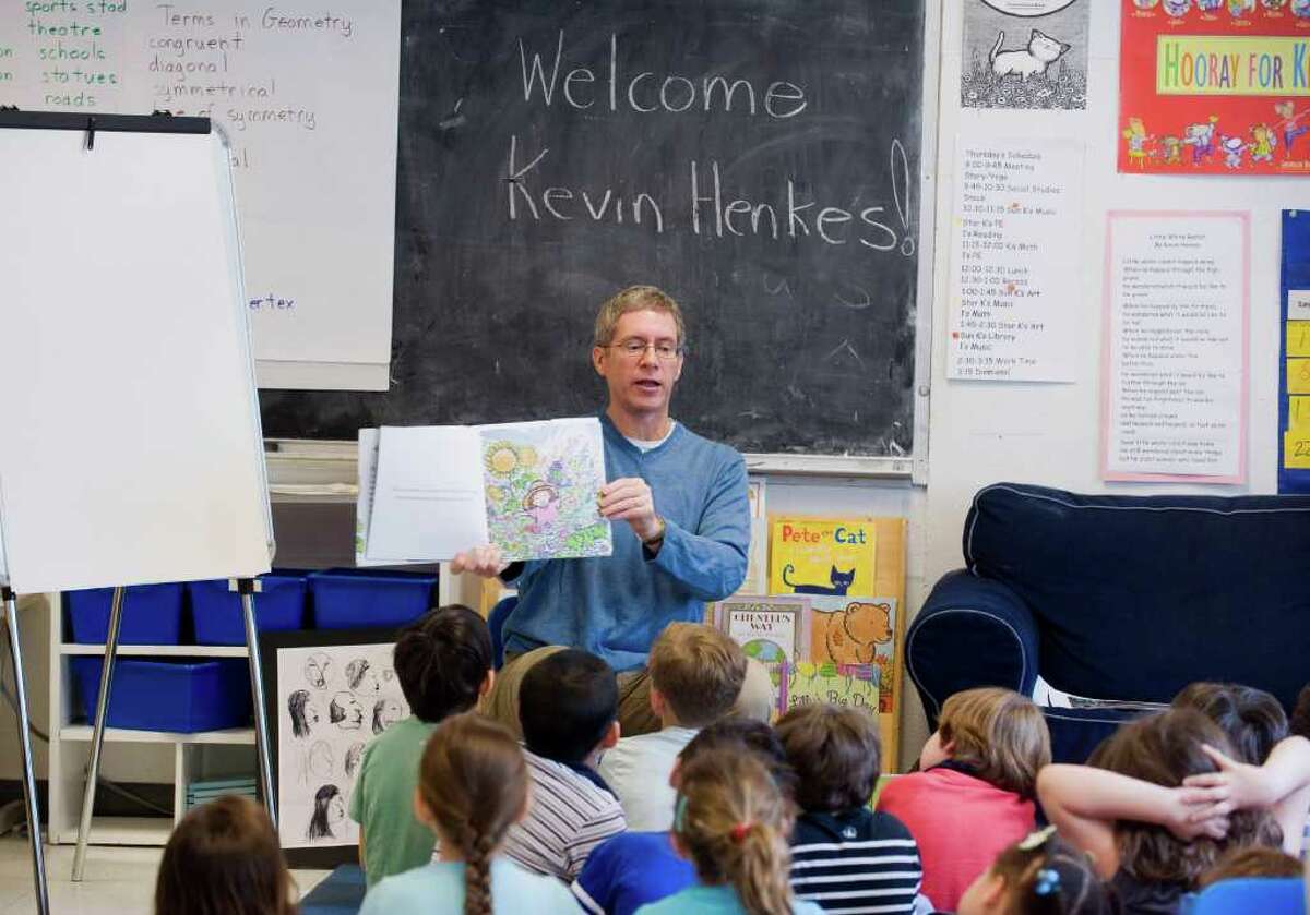 Author Kevin Henkes surprises students at Long Ridge School
