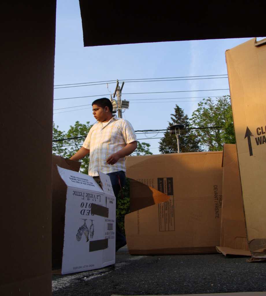 Inside the box: Homeless 'village' erected by students