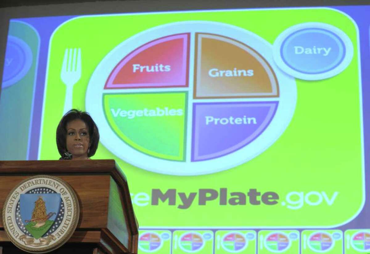 The plate replaces the food pyramid
