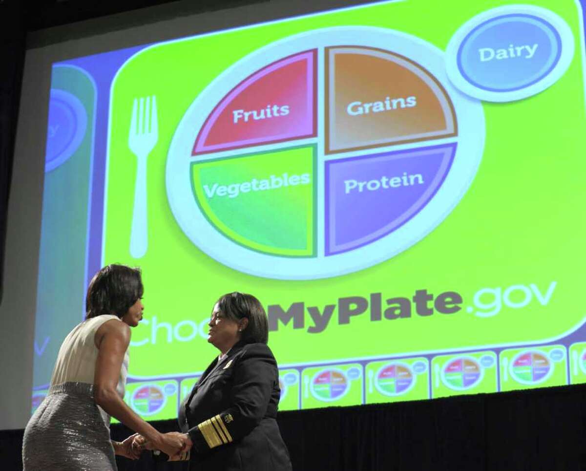 The plate replaces the food pyramid