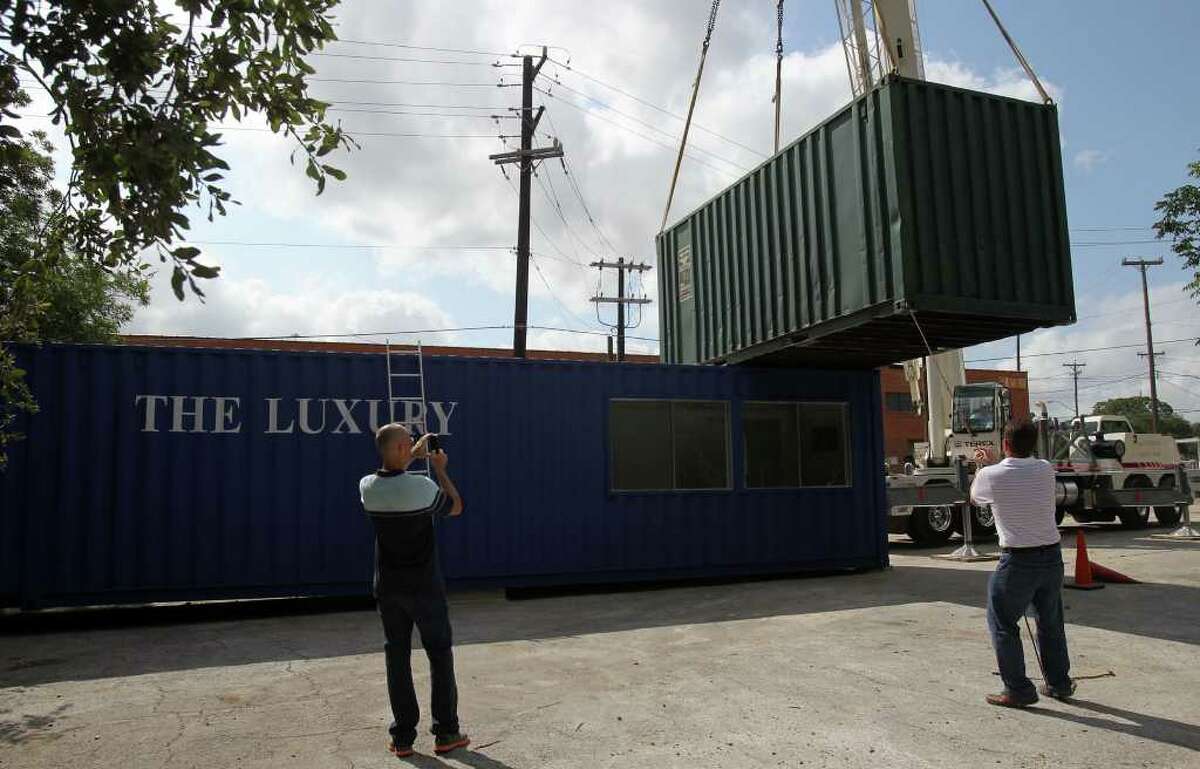 Cargo containers used for new restaurant