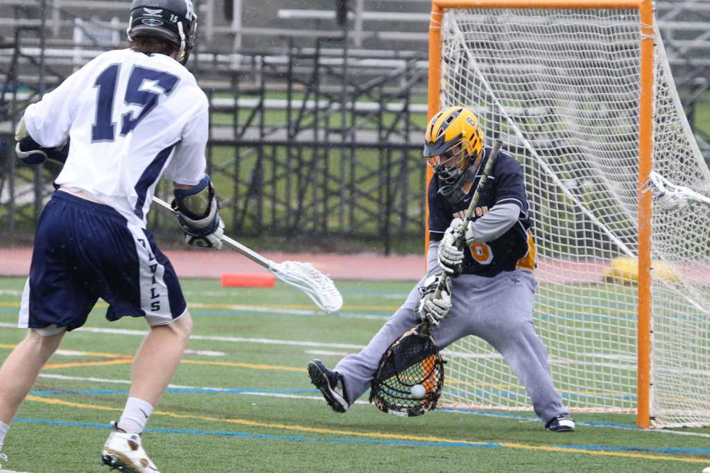 Peyreigne prepares to stonewall USMMA lacrosse opponents