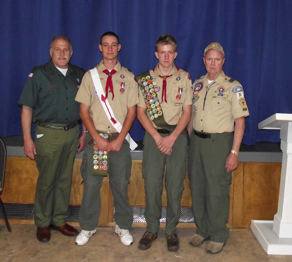 Three Eagle Scouts from Troop 31 achieve Boy Scouts highest rank
