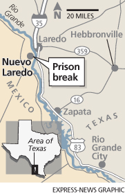 60 tied to Zetas escape prison in Nuevo Laredo