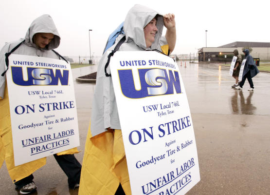 Goodyear union employees in Tyler on strike, bringing concerns to city